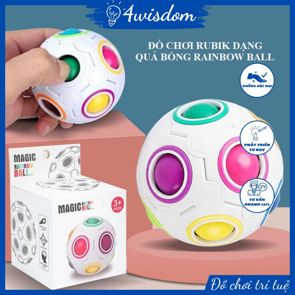 Đồ chơi Rubik tròn biến thể hình quả bóng ma thuật giảm căng thẳng ...