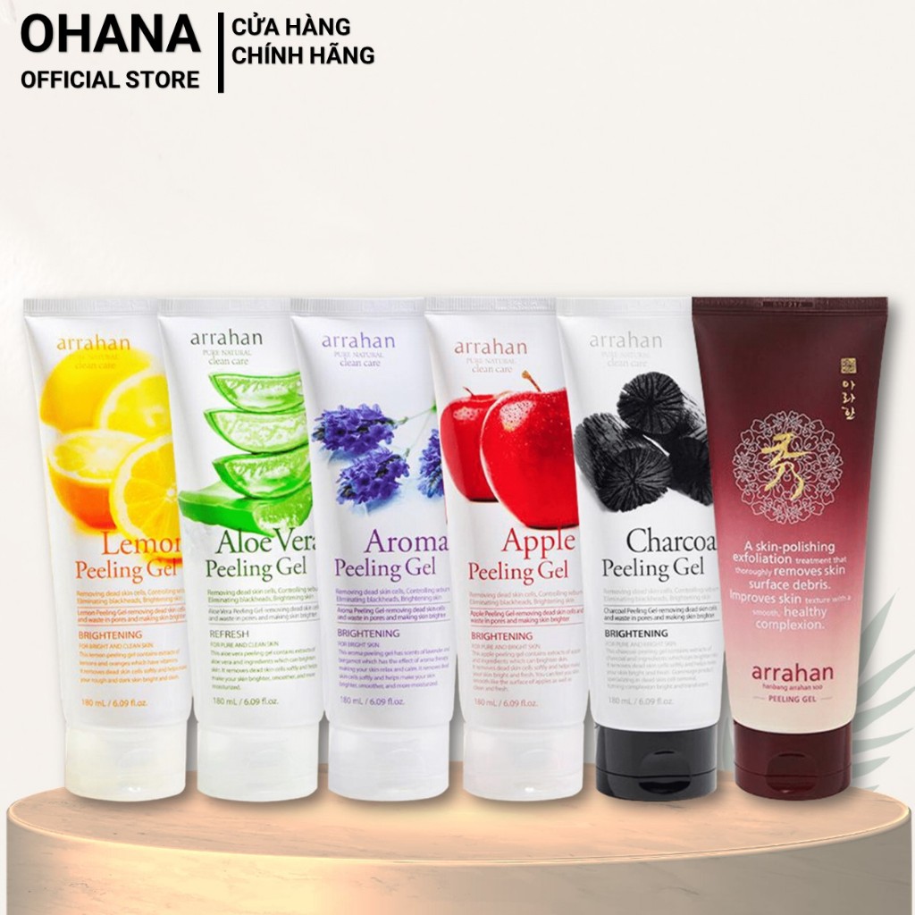 Gel Tẩy Tế Bào Chết Dưỡng Sáng Da Arrahan Peeling Gel 180ml | Shopee ...