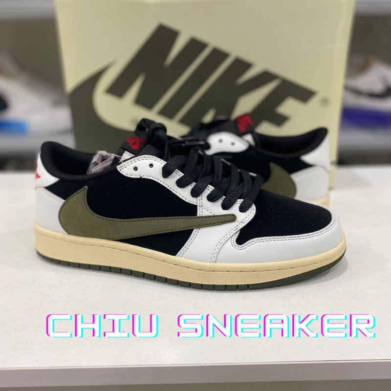 [ CHIU Sneaker ] Giày sneaker nam nữ Jordan 1 low Travis Scott Olive ...