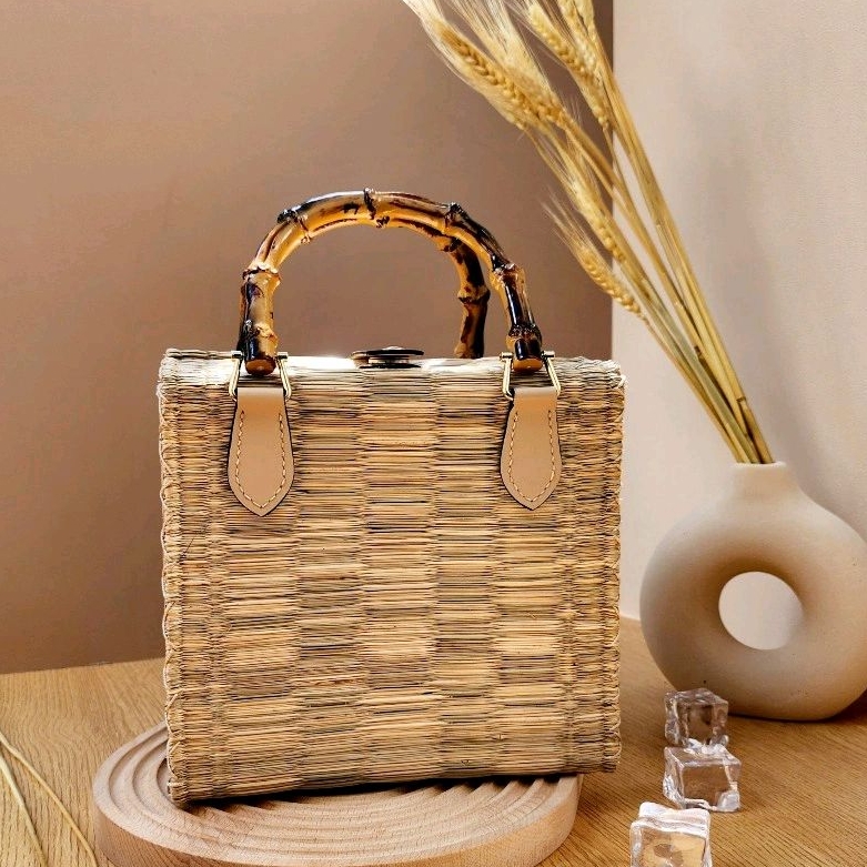 Túi Lát Handmade - MINI Bag form Vuông 20x17x13 | Shopee Việt Nam