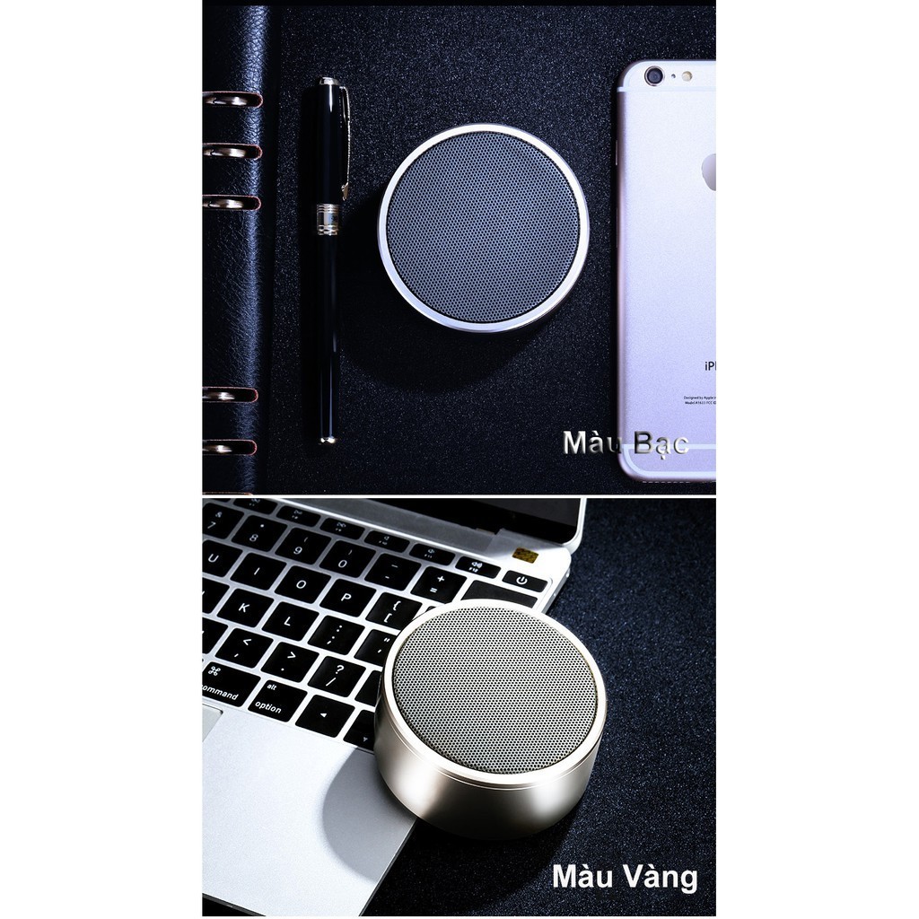 Loa bluetooth mini Growntech BS01, vỏ thép mini bass mạnh hỗ trợ AUX ...