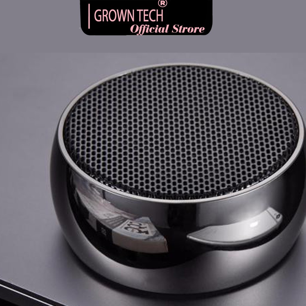 Loa bluetooth mini Growntech BS01, vỏ thép mini bass mạnh hỗ trợ AUX ...