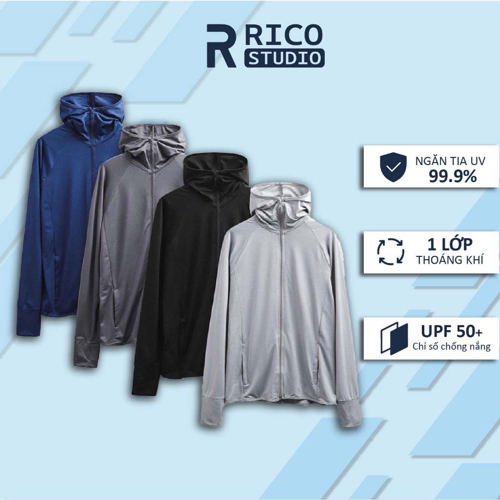 Áo chống nắng 1 lớp nam nữ RICO chống tia UV M01 | Shopee Việt Nam