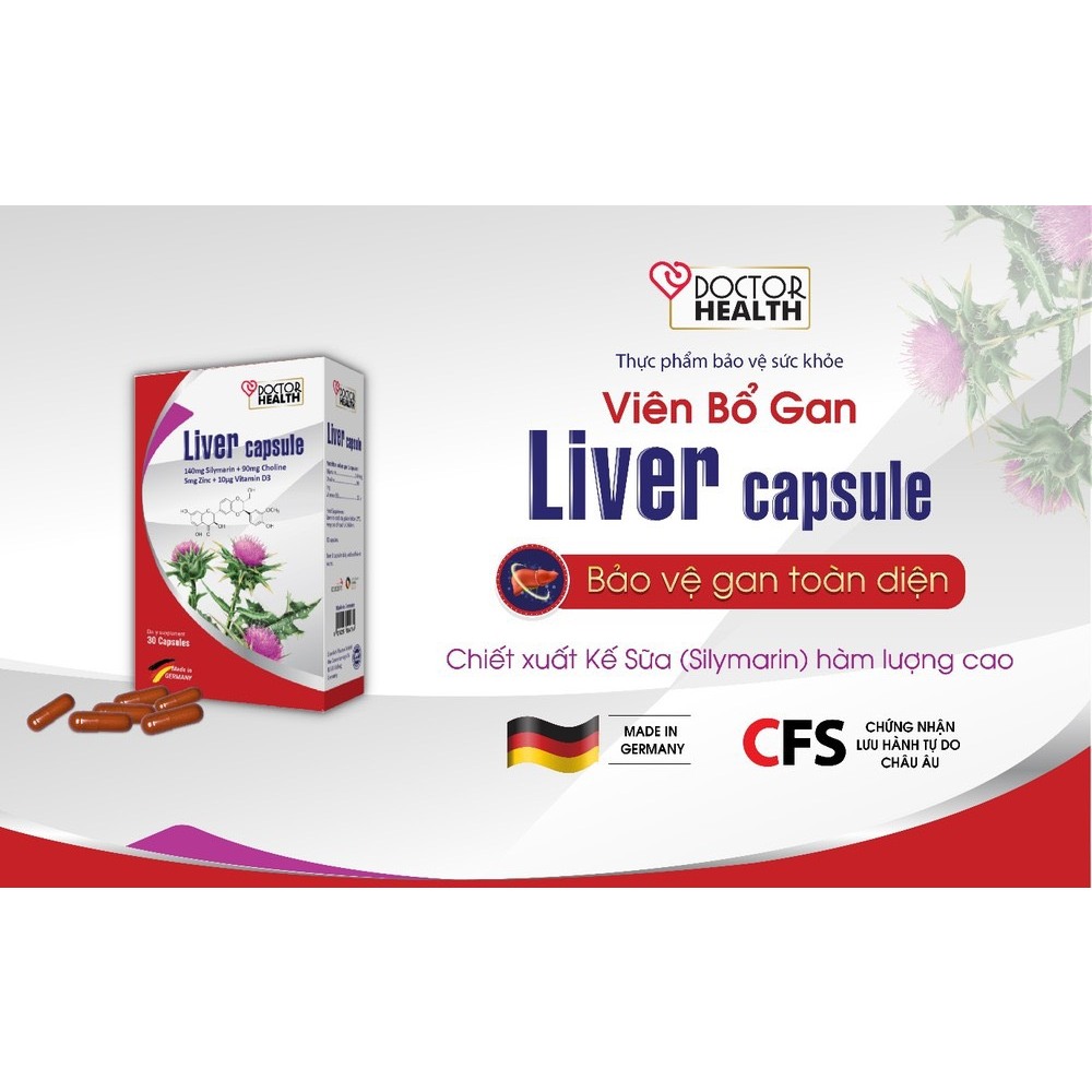 Bổ gan, hạ men gan Liver Capsule ( hộp 30 viên ) | Shopee Việt Nam