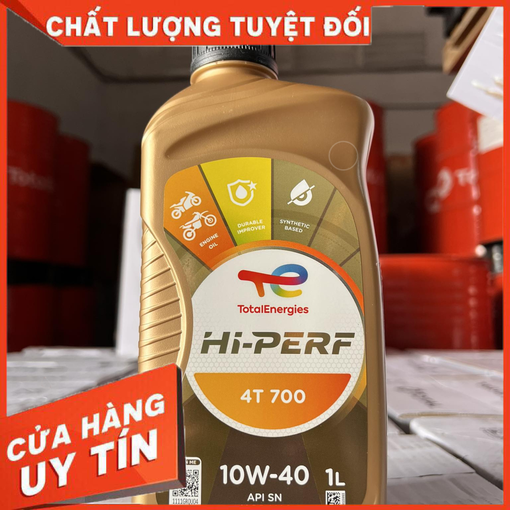 [Chính hãng TotalEnergies VN] Nhớt xe số TOTAL Hi Perf 4T 700 10W40 bôi trơn động cơ | Shopee ...