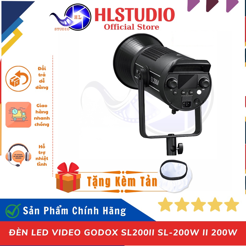 Đèn Led Godox Studio SL200 II, SL200 II Bi Color, SL200 III, SL200III ...