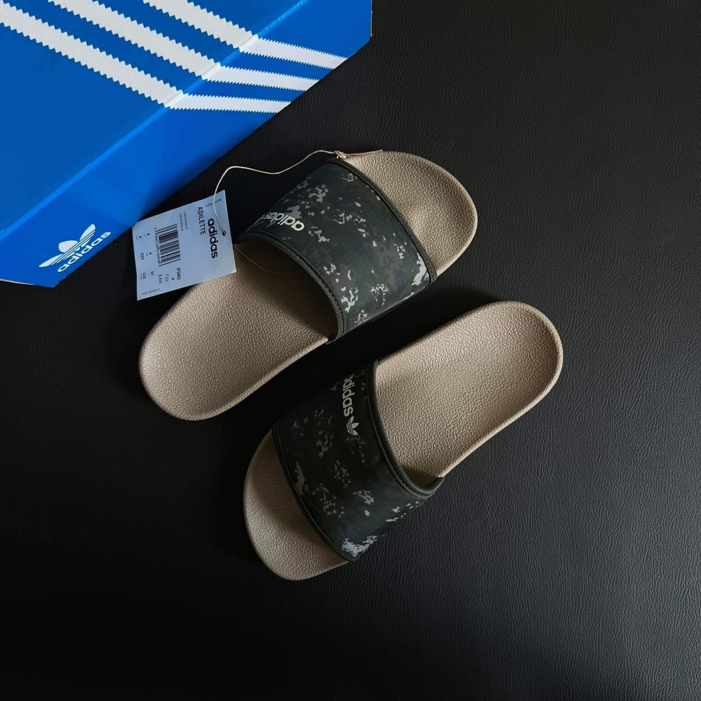 [ CHÍNH HÃNG ] DÉP ADIDAS ADILETTE SLIDES BROWN - IF5463 | Shopee Việt Nam