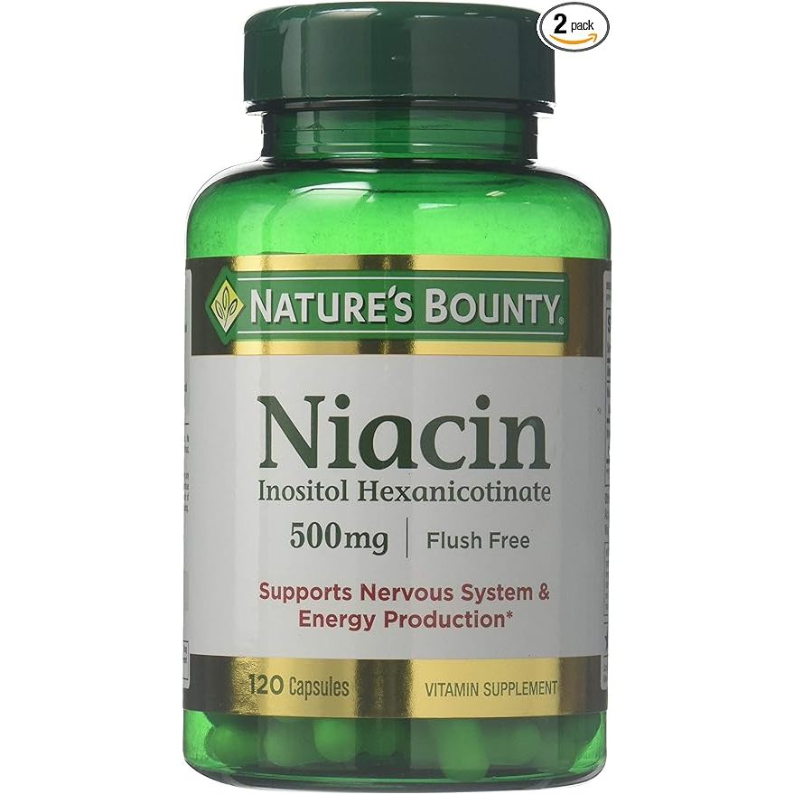 Nature's Bounty Niacin 500mg Flush Free - Viên hỗ trợ hệ thần kinh, duy ...