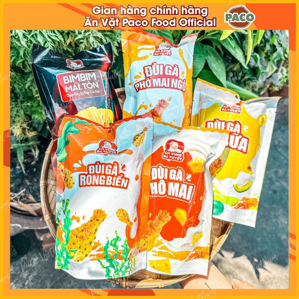SNACK BIM BIM ĐÙI GÀ ĂN CÙNG BÀ TUYẾT PHÔ MAI NGÔ/PHÔ MAI/BƠ SỮA/ MÁI ...