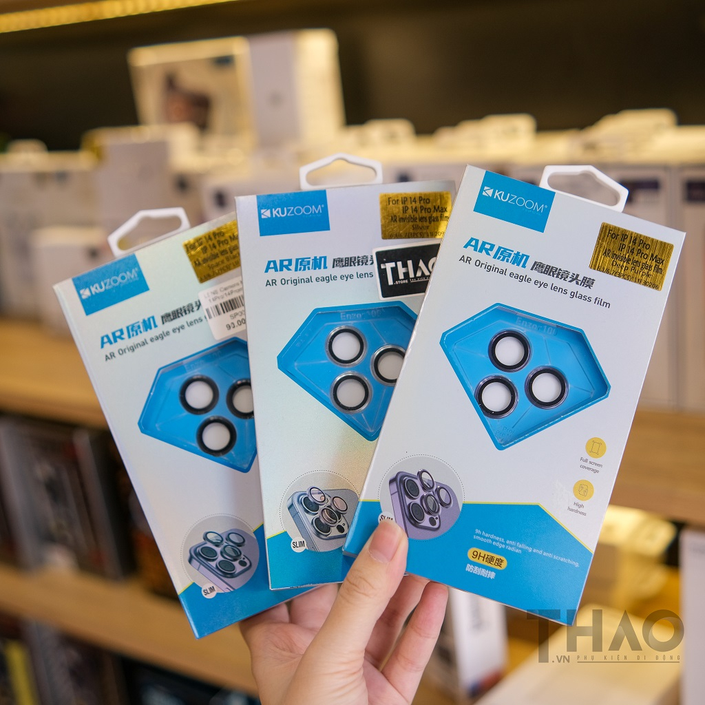 Lens kính bảo vệ camera 3 mắt Kuzoom AR chính hãng dành cho 12promax ...