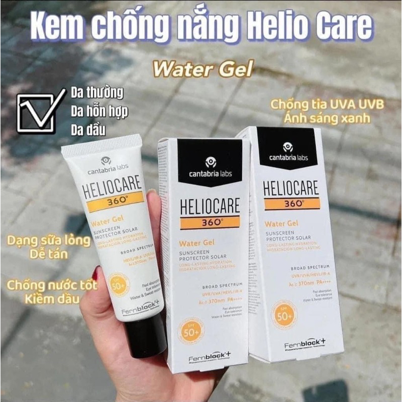 KEM CHỐNG NẮNG HELIO CARE WATER GEL | Shopee Việt Nam
