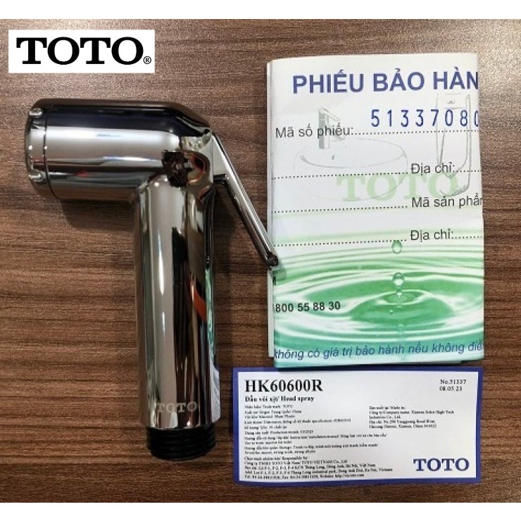 Vòi Xịt TOTO TVCF201 Chính hãng không dây cấp Bảo hành 2 năm | Shopee ...