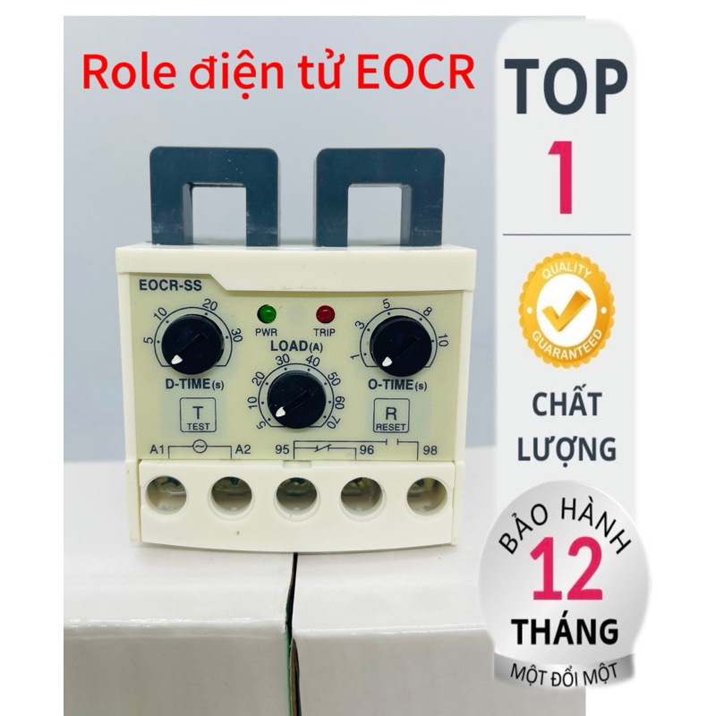 Rơ le bảo vệ dòng điện tử EOCR-SS, EOCR-SS-60N440 dải dòng 5~60A | Shopee Việt Nam