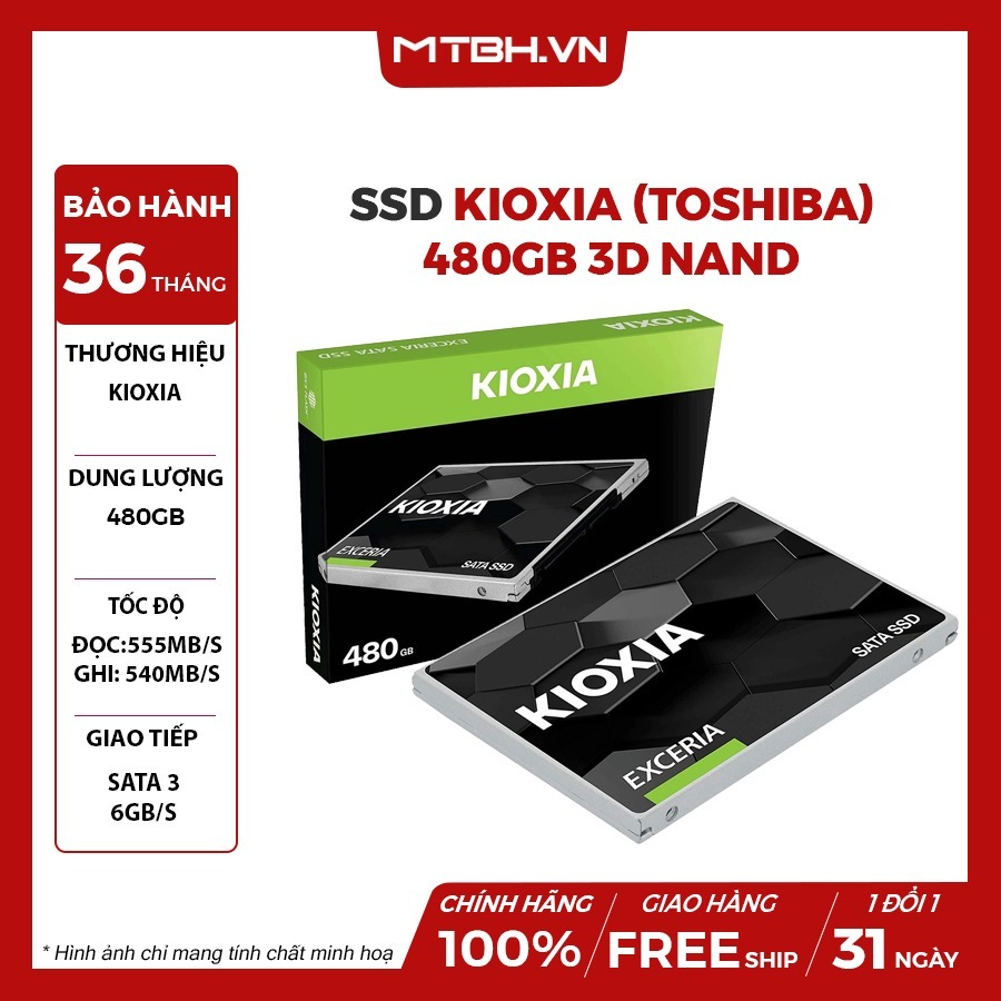 SSD Kioxia 480GB 3D Nand 2.5 Inch Sata Iii Bics Flash | Shopee Việt Nam