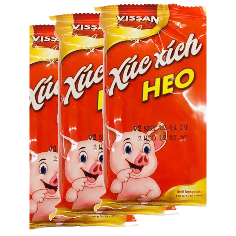Xúc Xích Tiệt Trùng Heo Vissan 160g ( 4 cây x 40g ) | Shopee Việt Nam