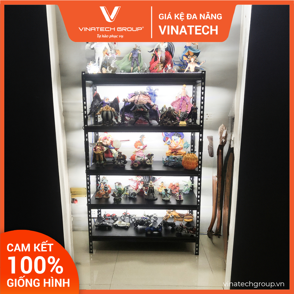 Kệ Sắt V Lỗ 5 Tầng Kích Thước D1200xR400xC2000 Chính Hãng VINATECH - Kệ ...