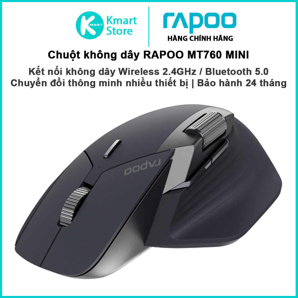 Chuột không dây Rapoo MT760 MINI | Kết nối không dây 2.4G và Bluetooth ...