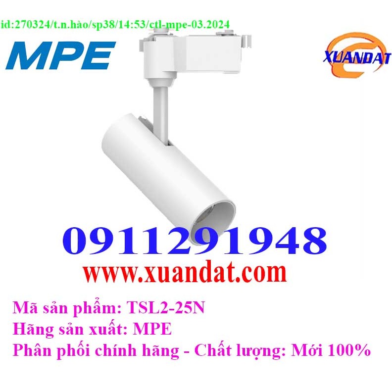 ĐÈN LED CHIẾU ĐIỂM THANH RAY MPE TSL2 25W | Shopee Việt Nam