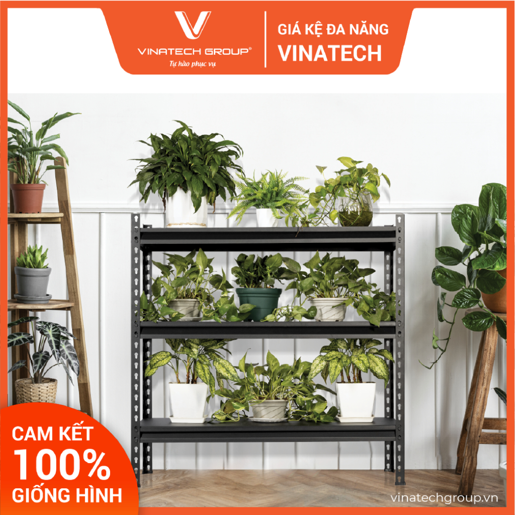 Kệ Sắt V Lỗ 3 Tầng D1200xR400xC1000 Chính Hãng VINATECH - Kệ Sắt Đa ...
