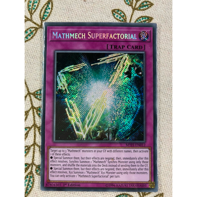 [LiLy_Yugioh] Lá bài Mathmech Superfactorial - MYFI-EN012 - Secret Rare ...