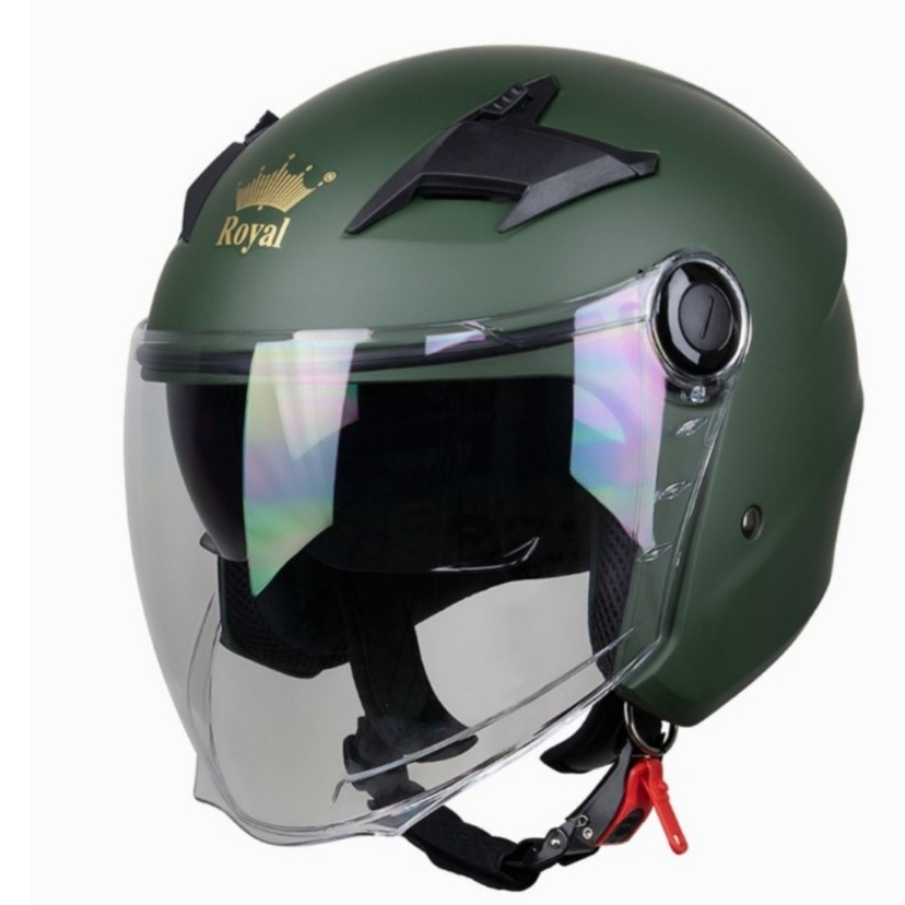 ROYAL M268 Mũ 3/4 Chính Hãng ROYAL HELMET - 2 Kính Tiện Lợi BH 12 Tháng ...