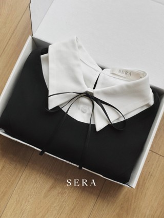 SERA - Set áo mix cổ sơ mi và chân váy xếp ly Jessi (SẢN PHẨM DO SERA ...