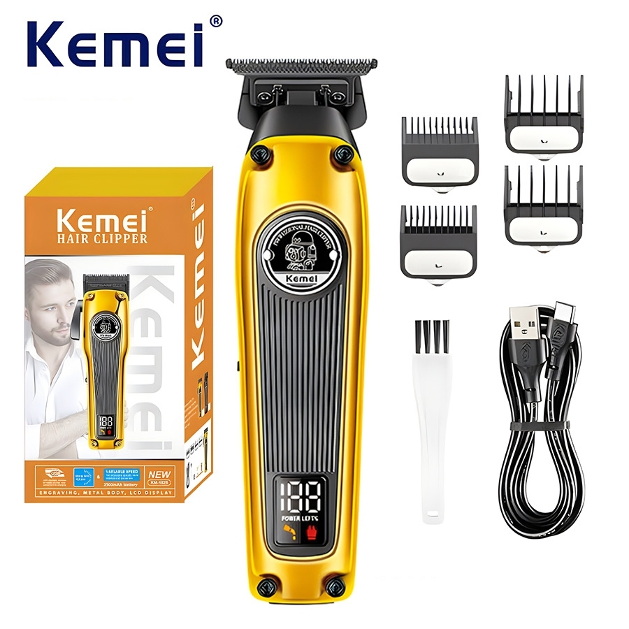 Tông đơ cắt tóc chuyên nghiệp kemei KM-1825 công suất 8w động cơ mạnh ...