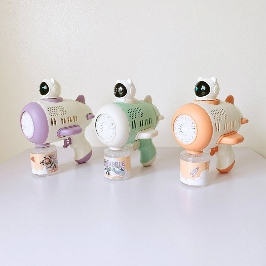 Súng bắn bong bóng chính hãng Modui,máy bắn bong bóng sử dụng pin AA tiện lợi dễ thay nắp cho bé ...