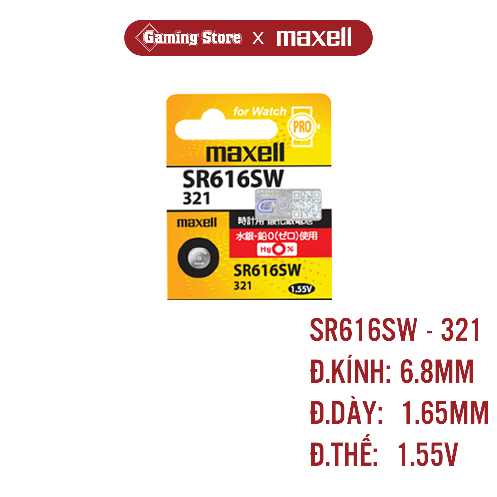 Pin Maxell SR626 / SR621 / SR920 / SR616 / SR521 / SR726/ SR716/ SR721 ...