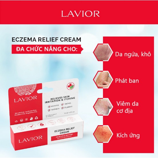 Kem Giảm Chàm LAVIOR Eczema Relief Cream 15ml - Gardencos | Shopee Việt Nam