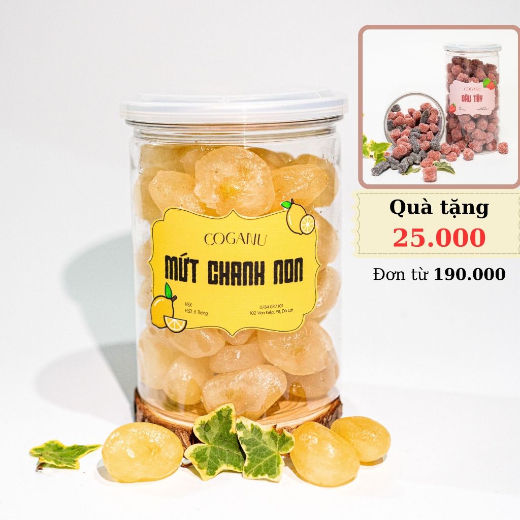 Mứt chanh non sấy dẻo, 400gram, chanh tuyết bao tử đặc sản Đà Lạt ...