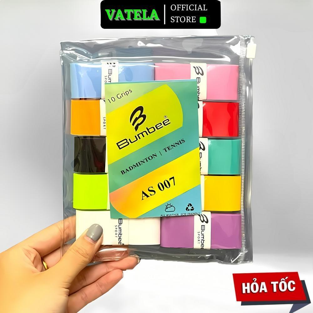 Quấn cán vợt cầu lông mềm mại Bumbee AS007 vỉ 10 chiếc VATELA CÓ TÚI ...