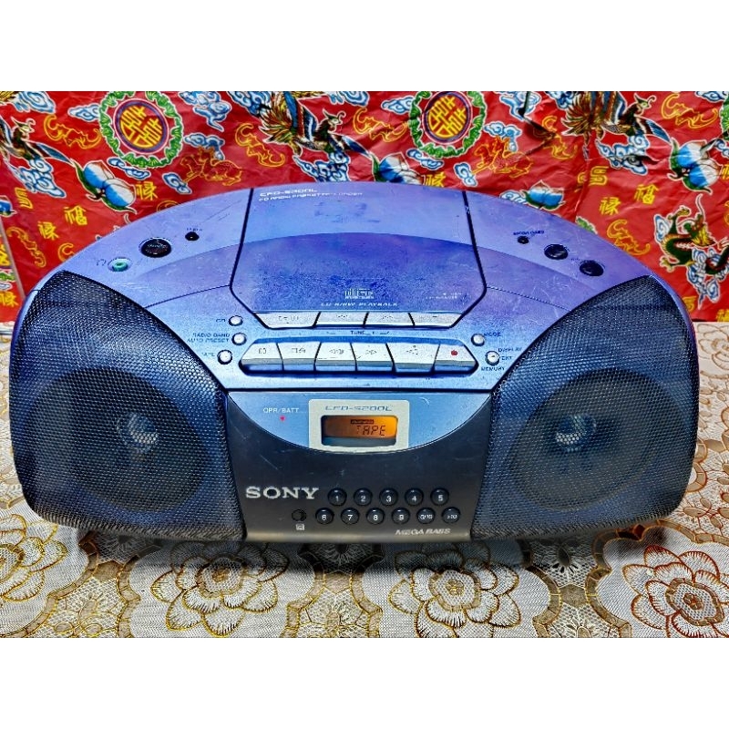 Đài cổ Radio/Cassette/Đĩa CD SONY CFD-S200L/điện 220v | Shopee Việt Nam