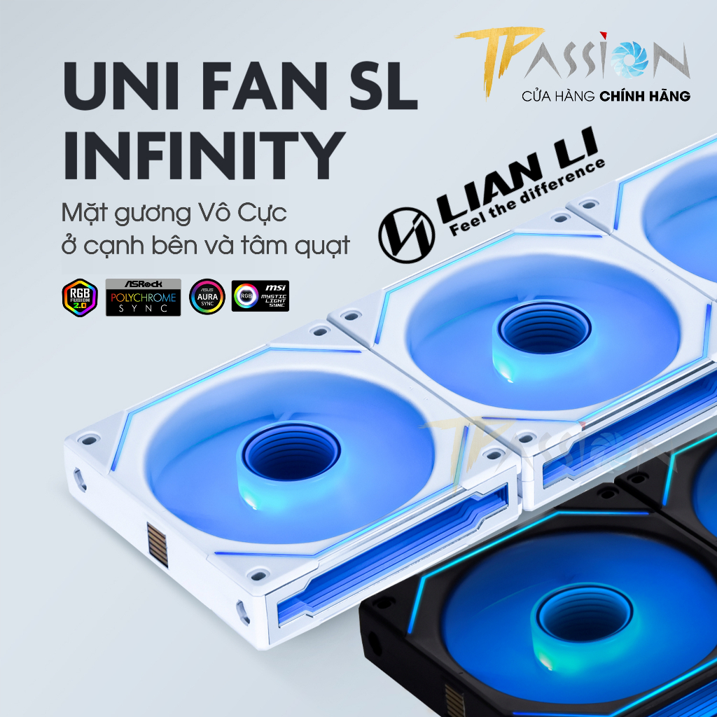 Quạt tản nhiệt LIAN LI UNI FAN SL INFINITY 120 , 140 LED ARGB 5V - Ghép ...