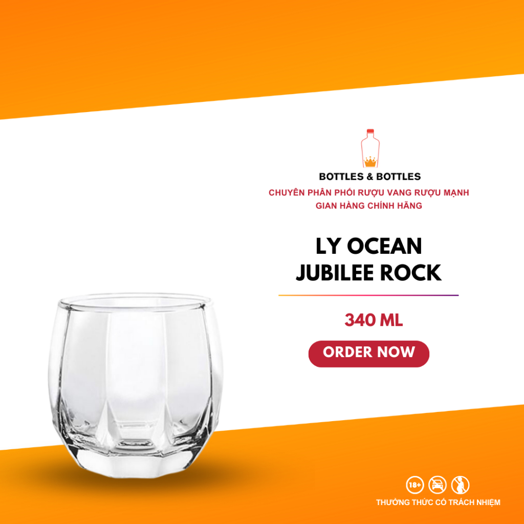Ly Thủy Tinh Ocean Jubilee Rock 340ml | Shopee Việt Nam