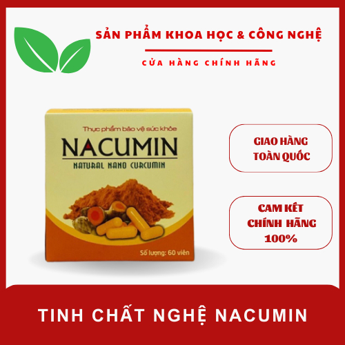 [ CHÍNH HÃNG - LỌ 50gram & 60 viên] Nghệ nano NACUMIN tinh bột nghệ ...