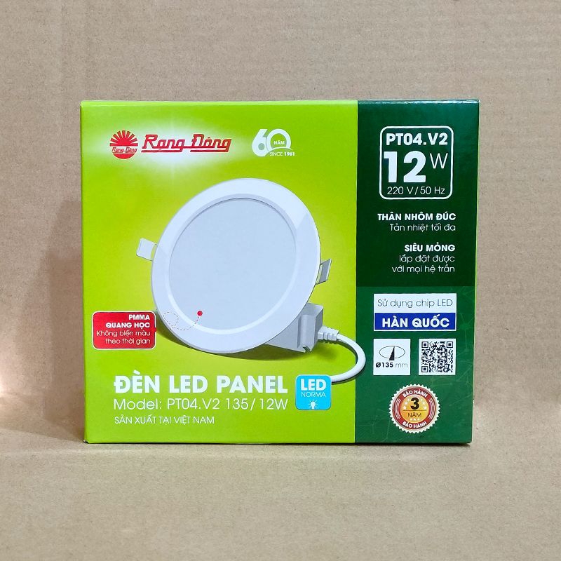 Đèn LED âm trần Panel PT04.V2 Rạng Đông, đế mỏng,siêu bền đẹp, bh chính hãng 24tháng. | Shopee ...