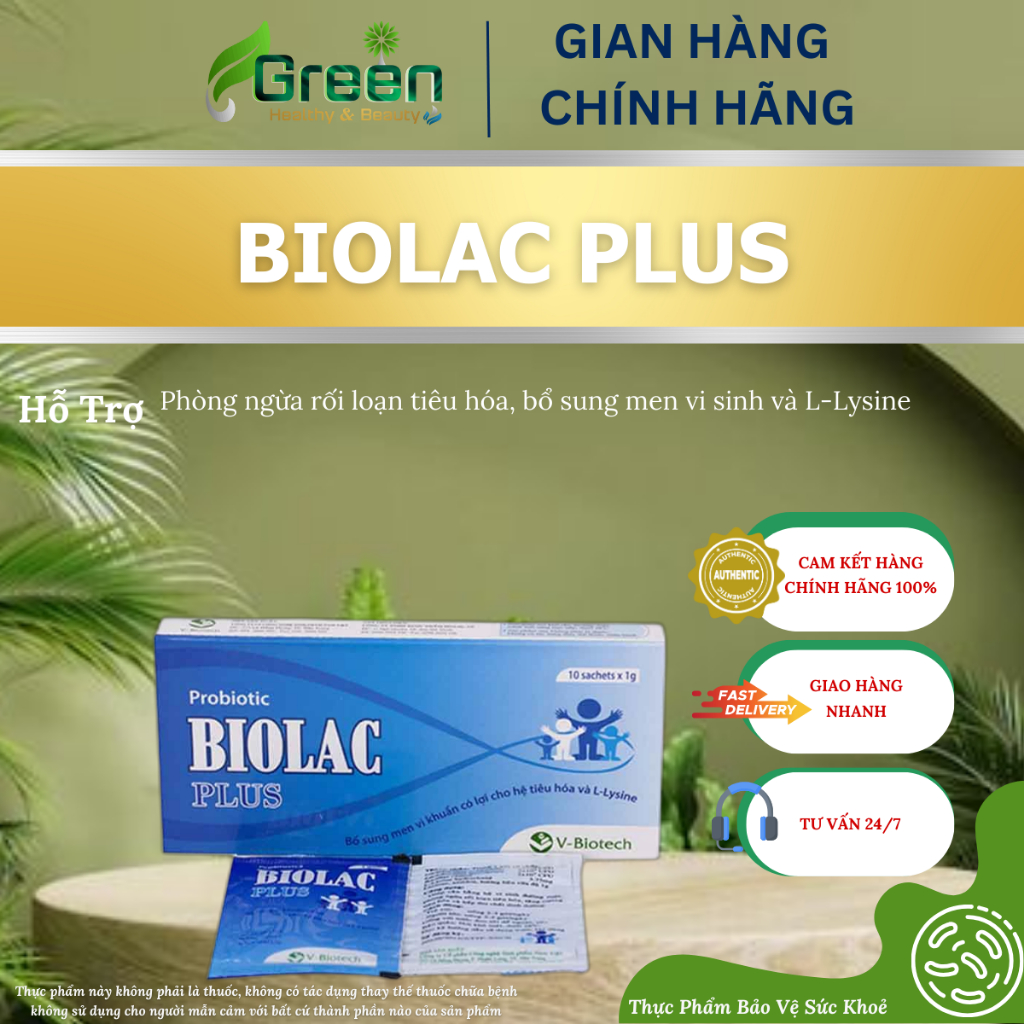 [TPBVSK] BIOLAC PLUS - Hỗ Trợ Cân Bằng Hệ Vi Sinh Đường Ruột (H/10gói x ...