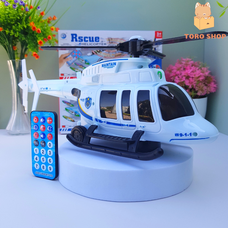 Máy Bay Trực Thăng Điều Khiển 21 Phím Chạy Pin Có Đèn Và Nhạc Đa Âm 20 ...