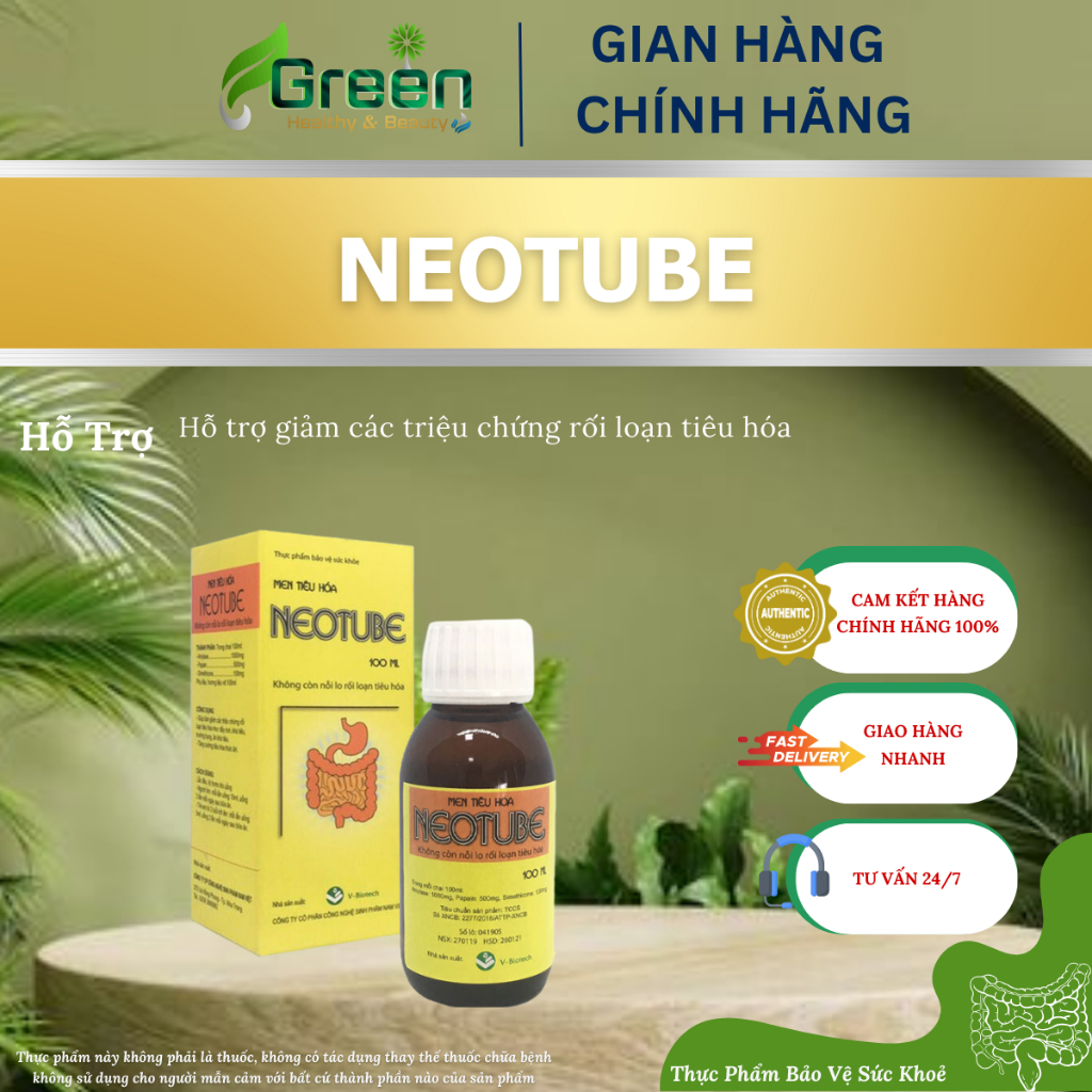 NEOTUBE - Hỗ Trợ Giảm Các Triệu Chứng Rối Loạn Tiêu Hóa (Chai 100ml ...