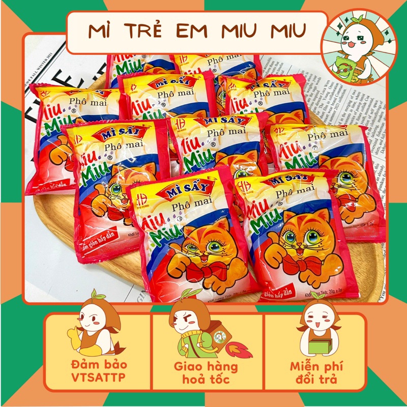 50 Gói Mì Trẻ Em MIU MIU, Mì Sấy Phô Mai, Mì Trẻ Em Ăn Vặt Tuổi Thơ, Đồ Ăn Vặt Nhà Mầm. | Shopee ...