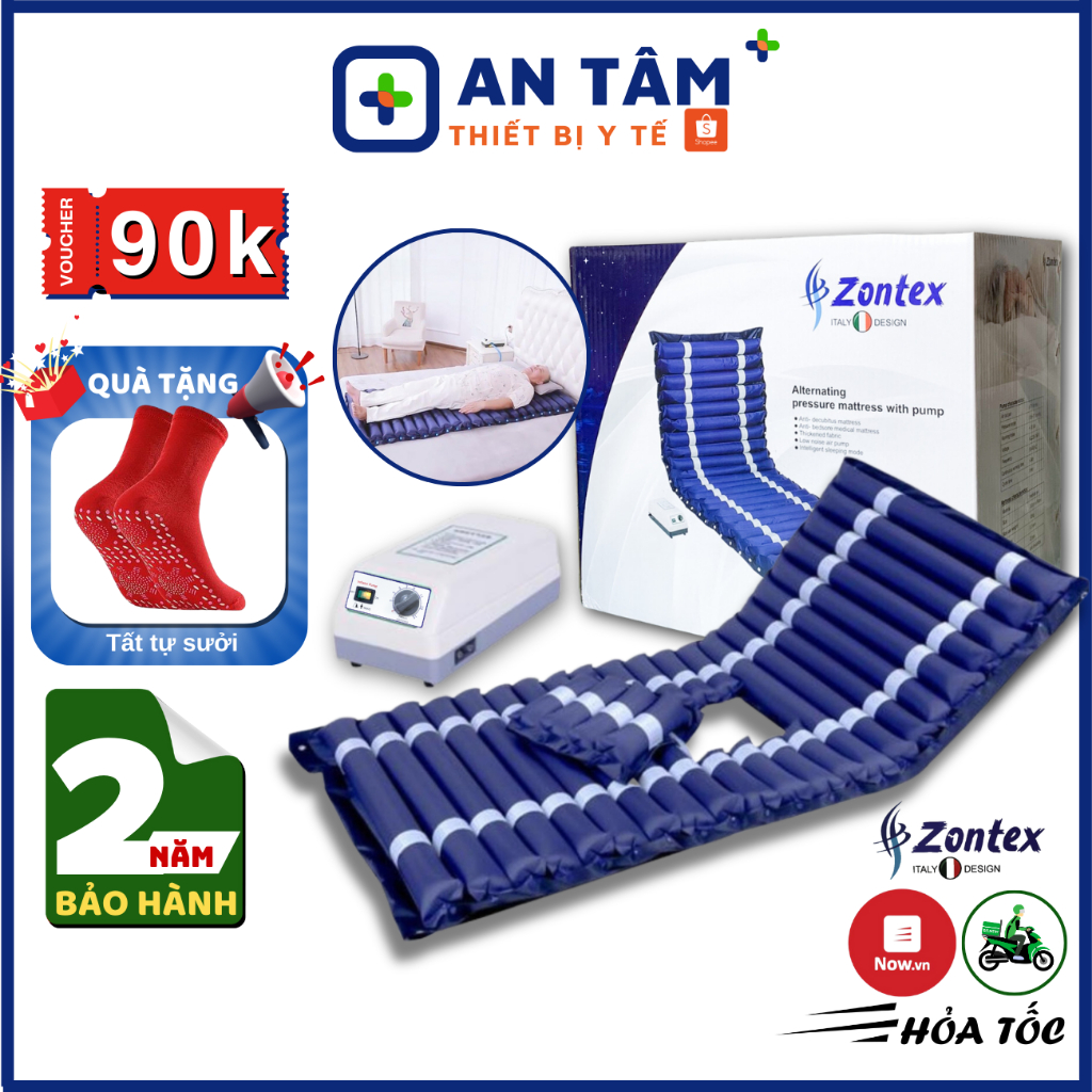 Đệm Chống Loét Khí Tuần Hoàn ZONTEX AM-86 [ BẢO HẢNH 24 THÁNG ] Đêm Hơi ...