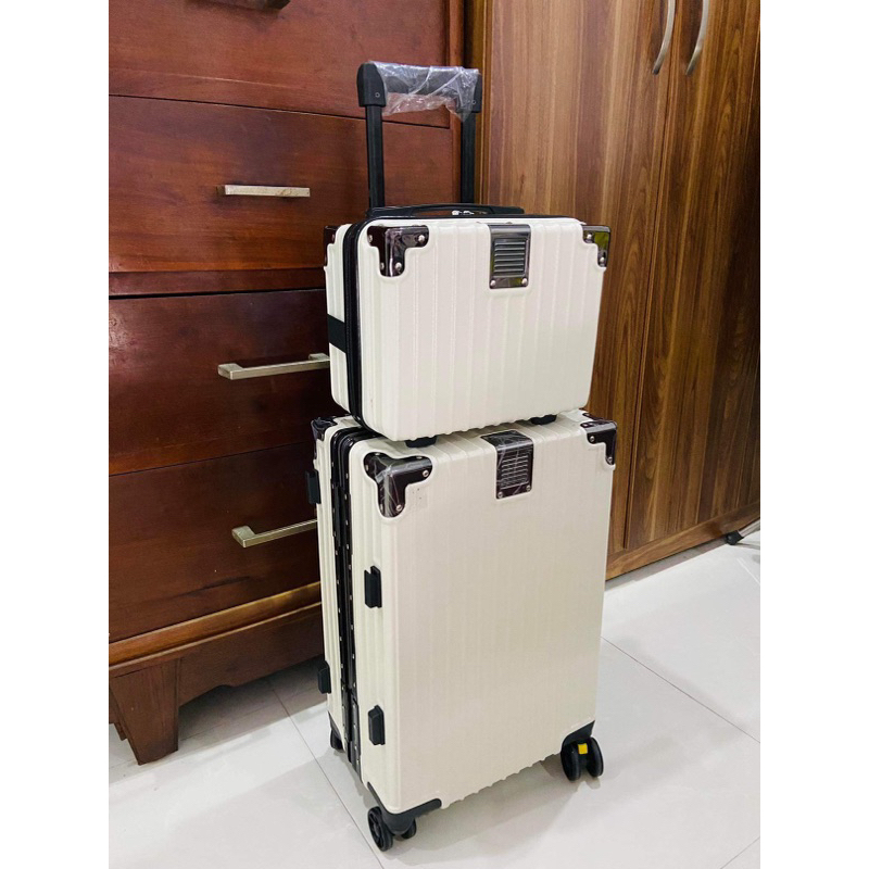 COMBO VALI + CỐP MINI VALI KHUNG NHÔM KHOÁ SẬP MÃ BT3689 SIZE 20/24 ...