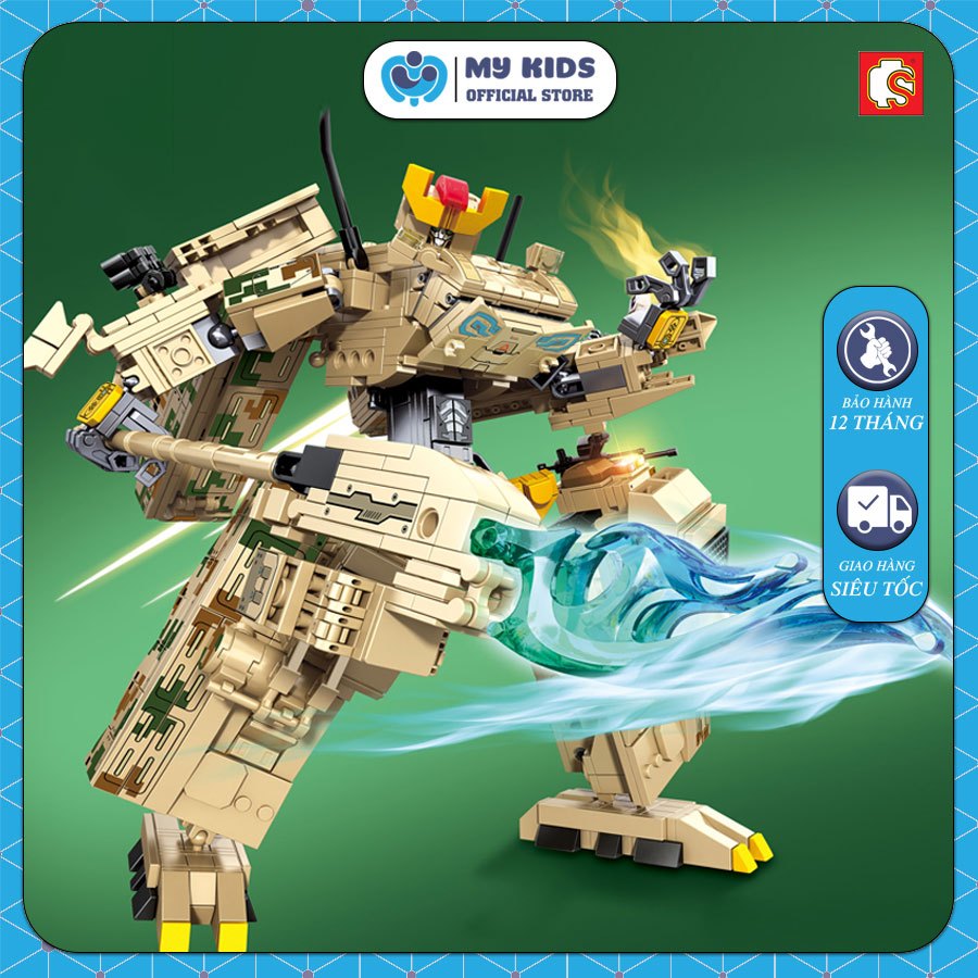 1306 Miếng Ghép | Đồ chơi Lắp Ráp LEGO Robot Biến Hình Xe Tăng - SEMBO ...