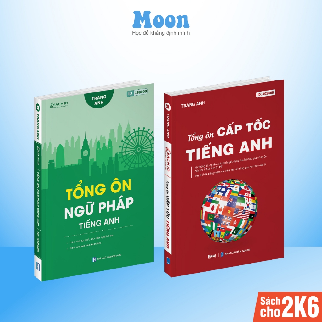 Combo sách chuyên đề giải thích ngữ pháp tiếng anh: Tổng ôn tiếng anh và cấp tốc tiếng anh Trang ...