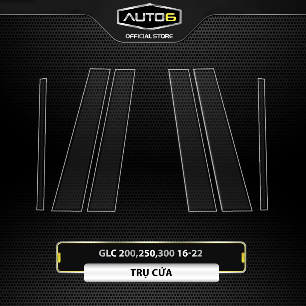 MERCEDES GLC200, GLC250, GLC300 2016-2022: Film PPF CAO CẤP dán TRỤ CỬA ...