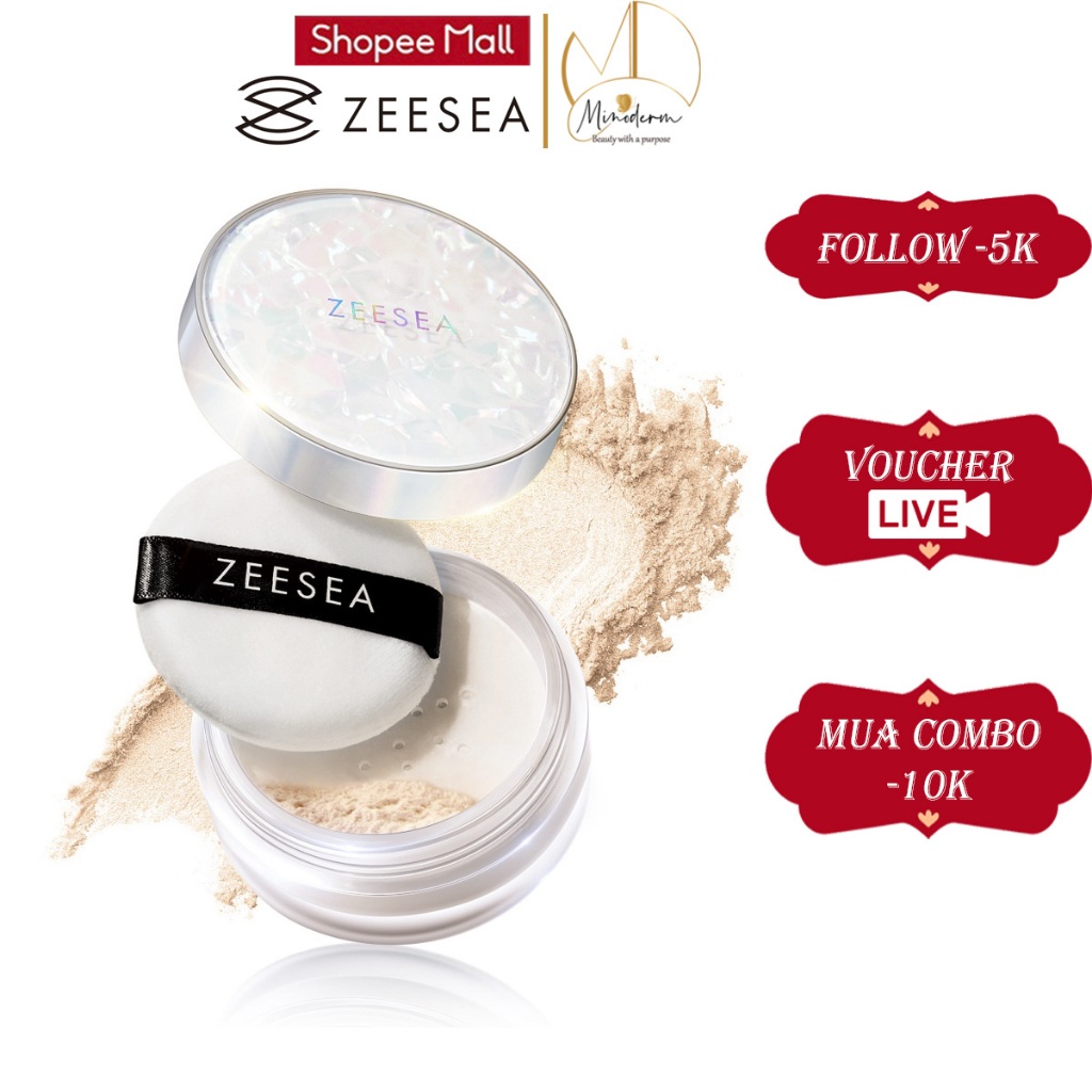 Phấn phủ ZEESEA kiềm dầu chống thấm nước lâu trôi mềm mịn nhẹ nhàng 5/15g | Shopee Việt Nam