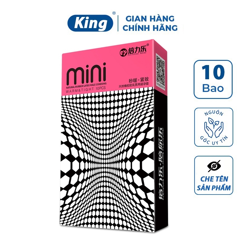 Bao cao su gai size nhỏ 46mm HBM Mini, bcs size nhỏ siêu mỏng kéo dài thời gian quan hệ | Shopee ...