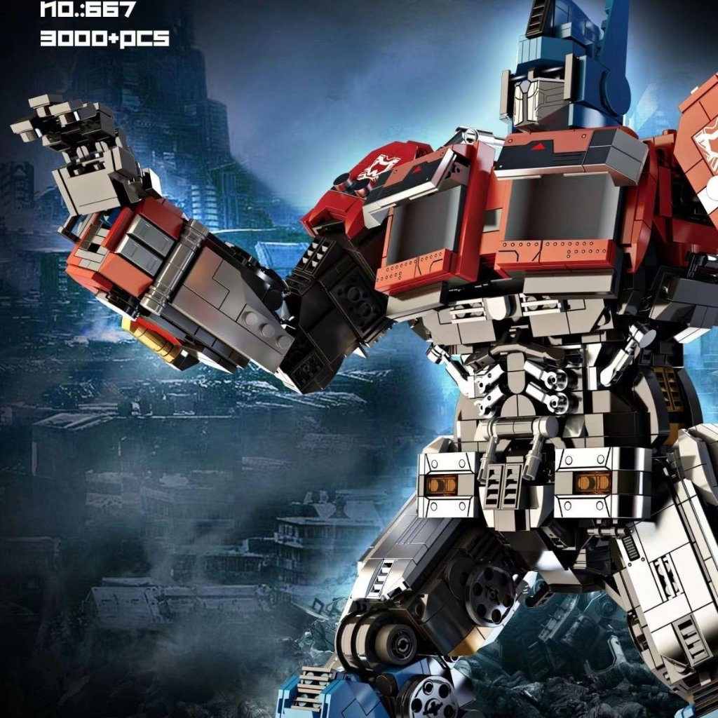 Lắp Ráp No.667 - Xếp Hình Robot Transformer Optimus Prime CỠ LỚN + 3000 ...