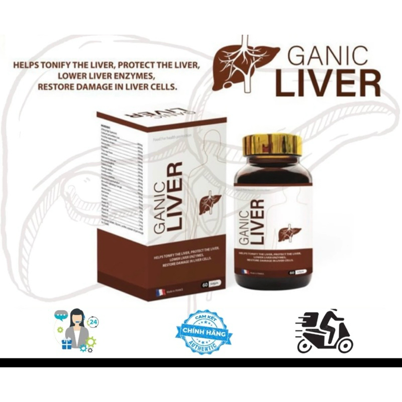 [Hàng pháp-chính hãng]Viên uống giải độc gan liver ganic hộp 60v tặng ...